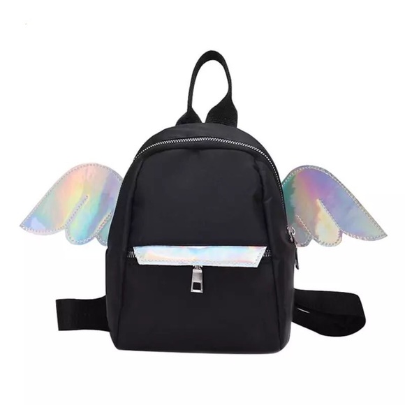 Bags | Holo Angel Fairy Wings Mini Backpack | Poshmark